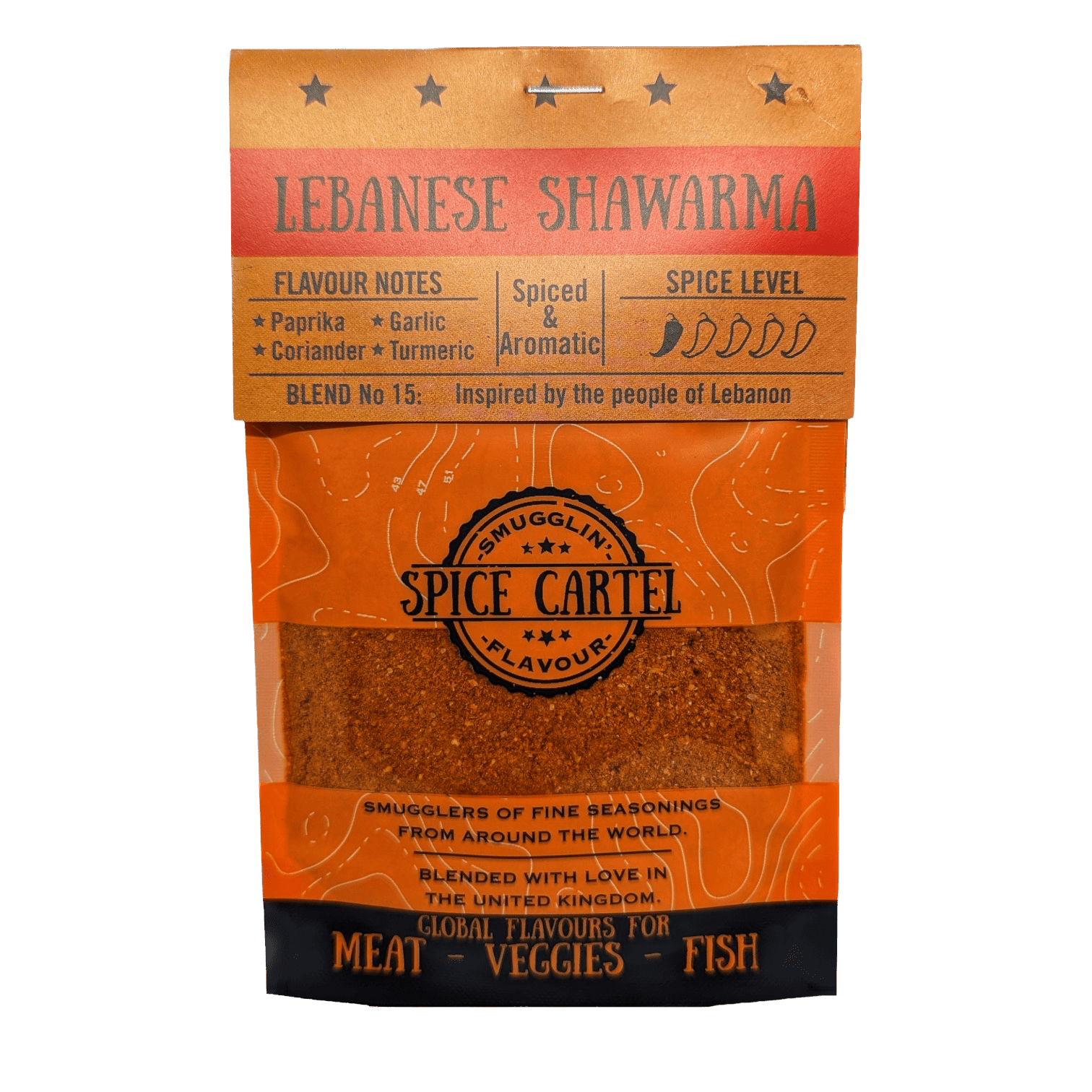 Spice Cartel's Lebanese Shawarma 35g Resealable Pouch